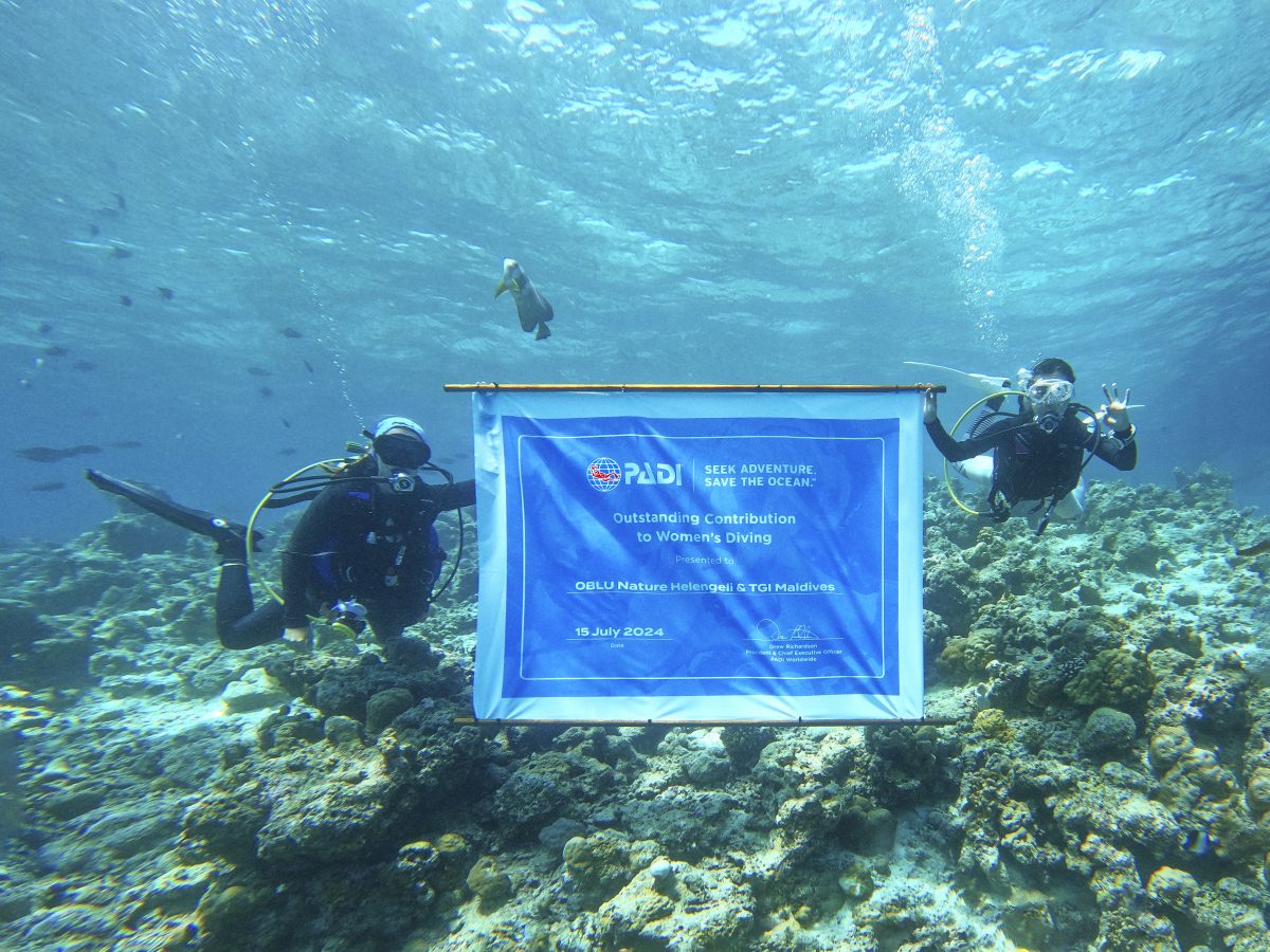 Maldives Dive Resort Presented With PADI “Outstanding Contribution To ...